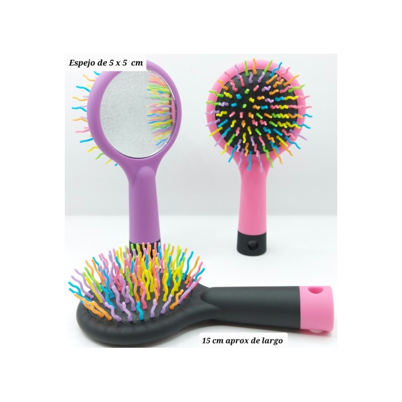 CEPILLO CON ESPEJO COLORES SURTIDOS $25